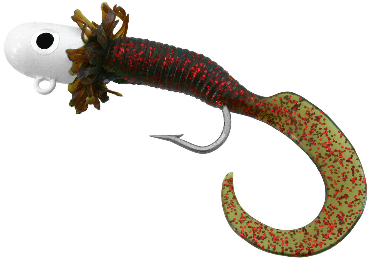 Squirley Shirley Jig, 6 oz. Motor Oil — Gibbs Fishing